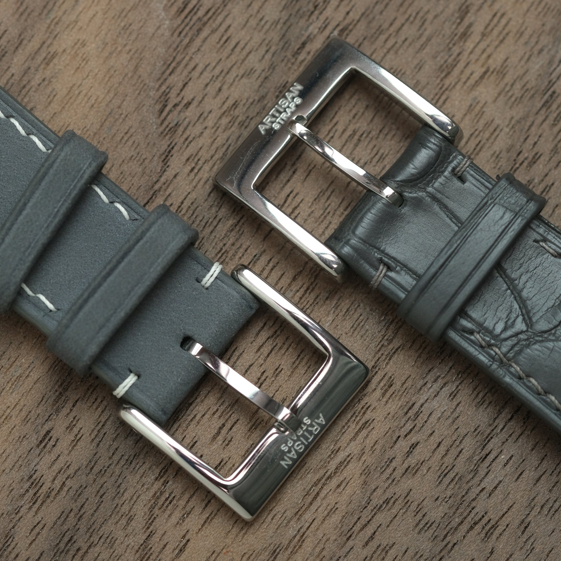 Dark Red Lizard Leather Strap - Artisan Straps