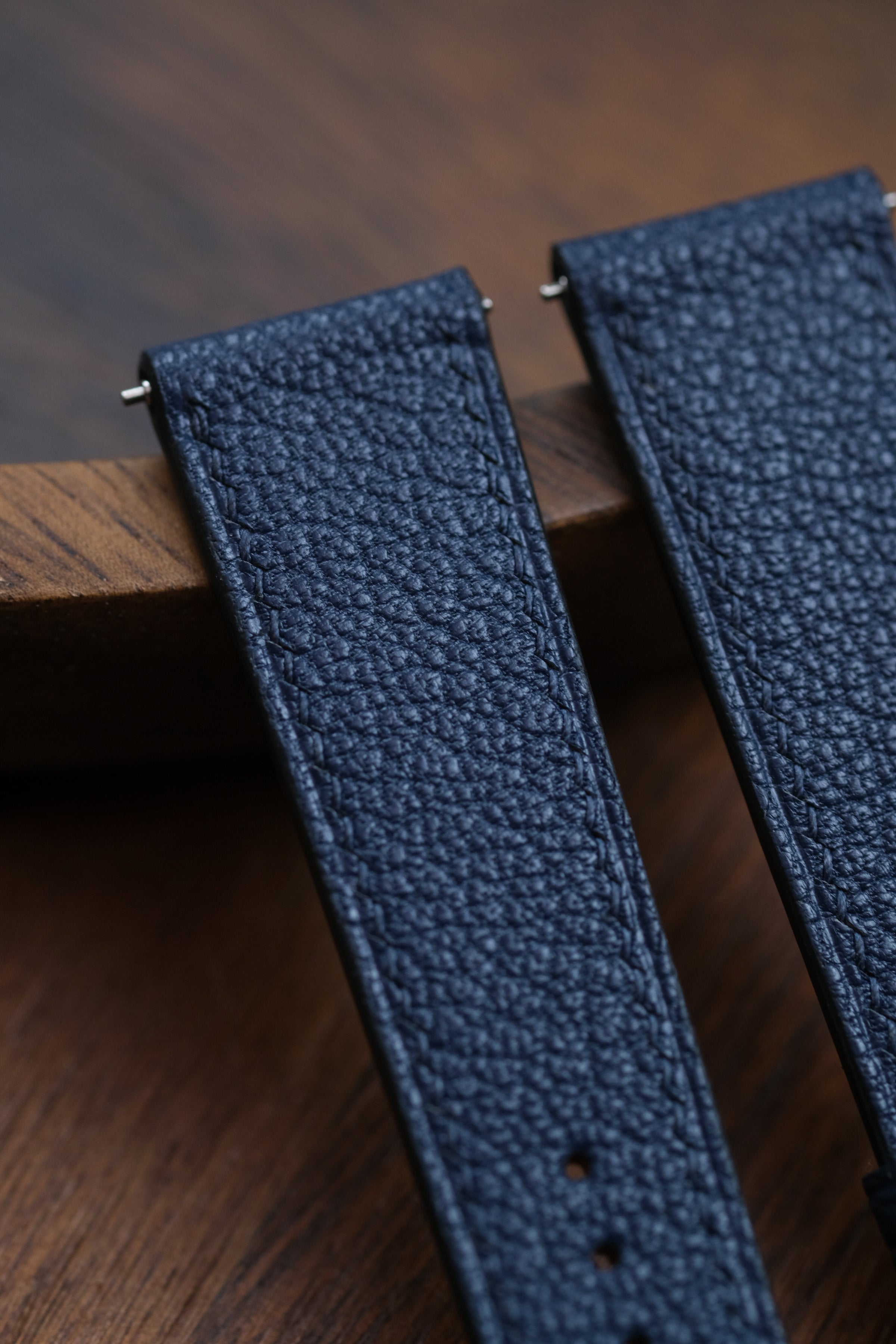 Navy Chèvre Leather Strap