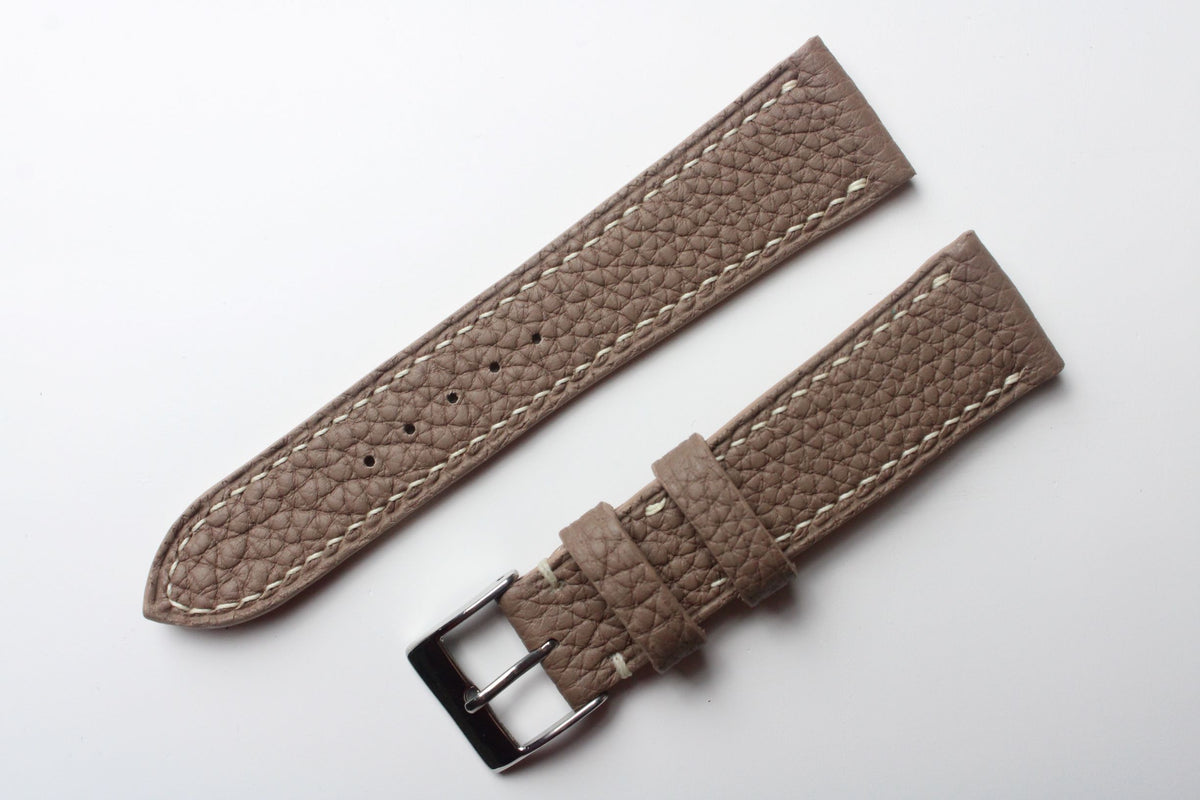 Taupe Shrunken Calf Leather Strap - Artisan Straps