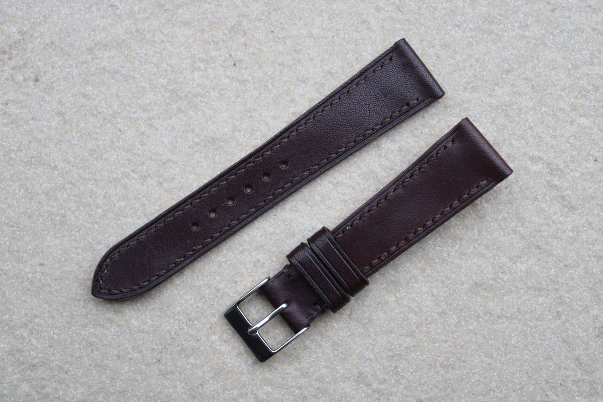 Brandy Kangaroo (Greasy Roo) Leather Strap - Artisan Straps