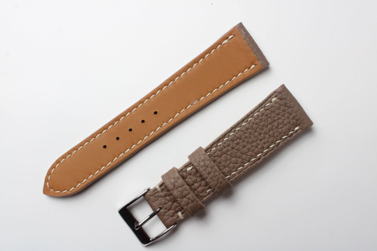 Taupe Shrunken Calf Leather Strap - Artisan Straps