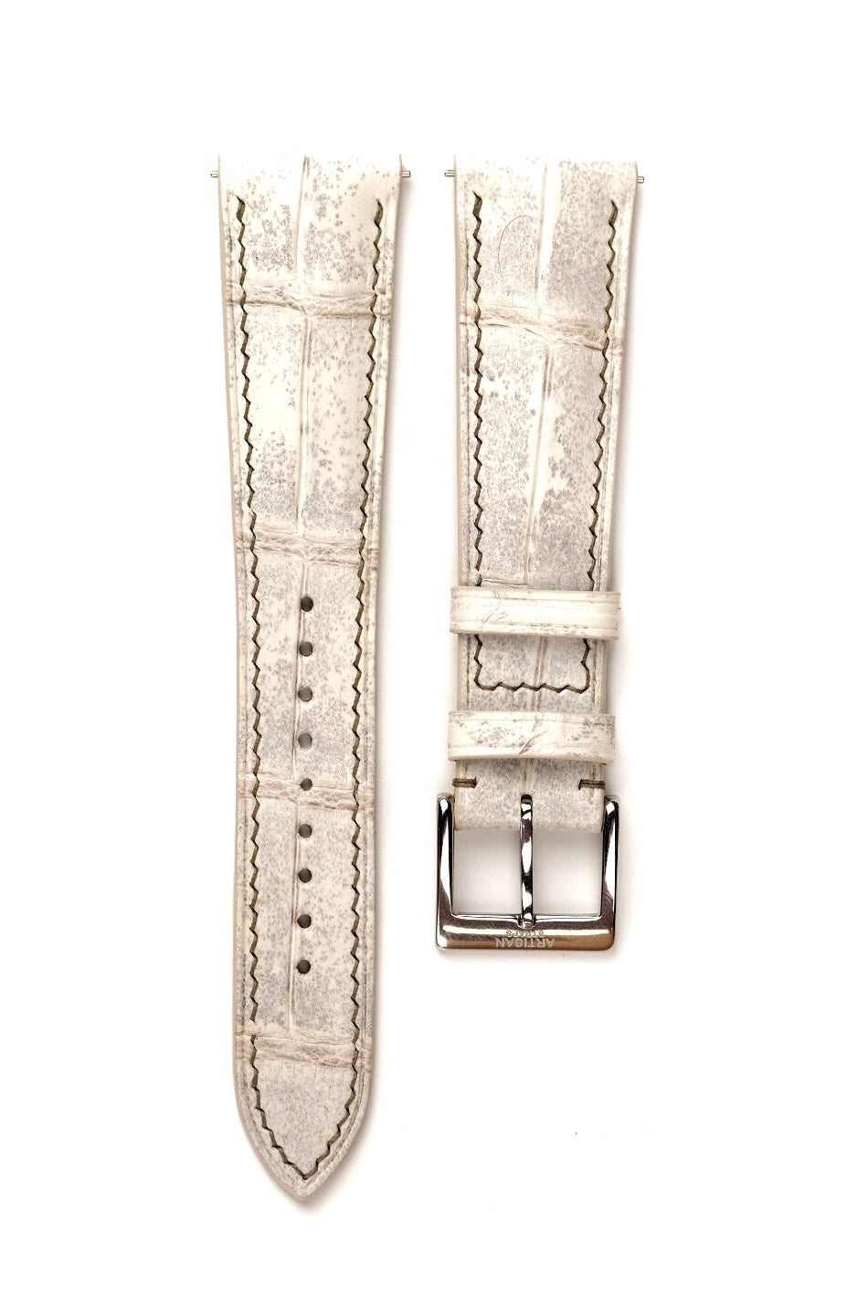 Natural Himalayan Crocodile (Padded) Leather Strap